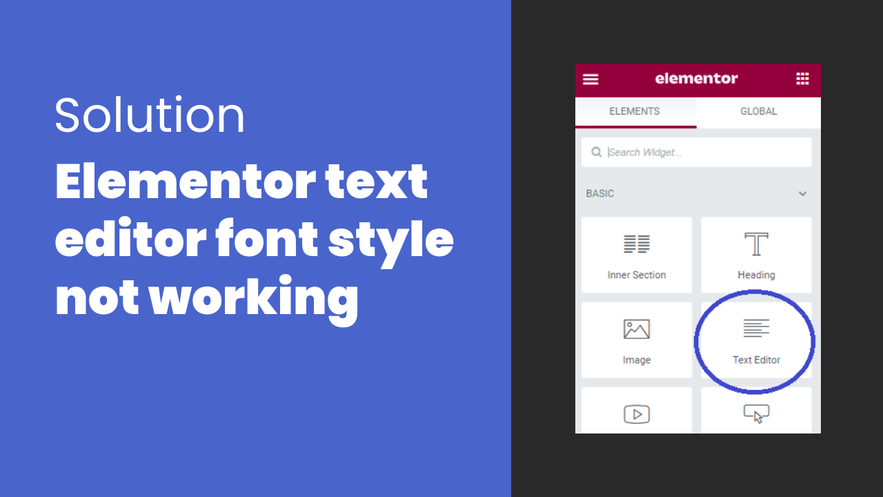 Elementor text editor font style not working - UxNitro Elementor text editor font style not working - UxNitro